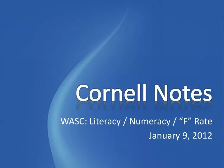 PPT - Cornell Notes PowerPoint Presentation, free download - ID:4564023