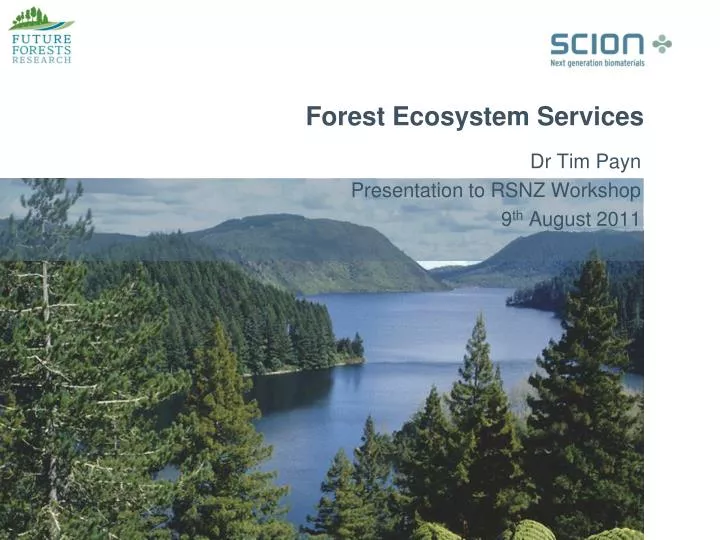PPT - Forest Ecosystem Services PowerPoint Presentation, free download ...