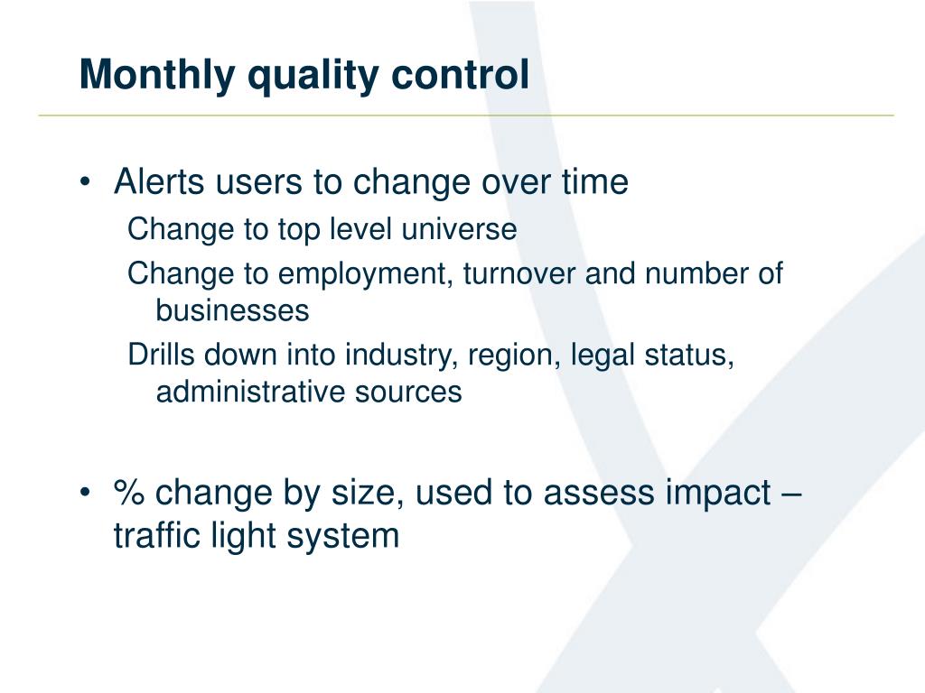 PPT - Quality assuring the UK business register PowerPoint Presentation ...