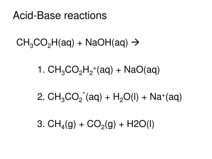 PPT - Acid-Base reactions PowerPoint Presentation, free download - ID ...