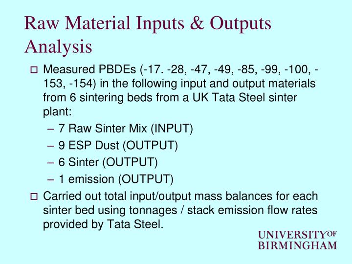 PPT - Studies into the Formation of PBDEs and PBDD/Fs in the Iron Ore ...