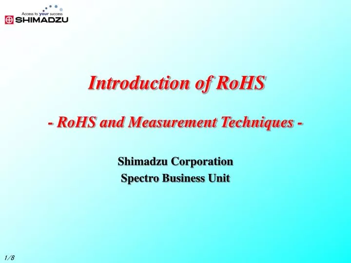 PPT - Introduction of RoHS PowerPoint Presentation, free download - ID ...