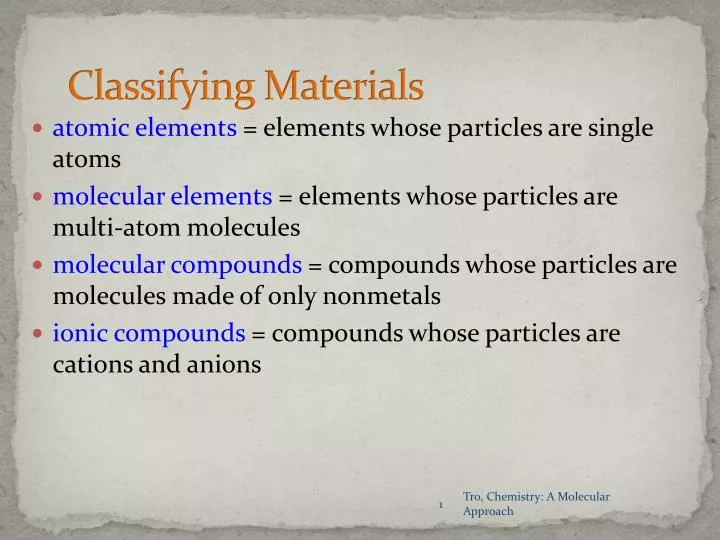 PPT - Classifying Materials PowerPoint Presentation, free download - ID ...