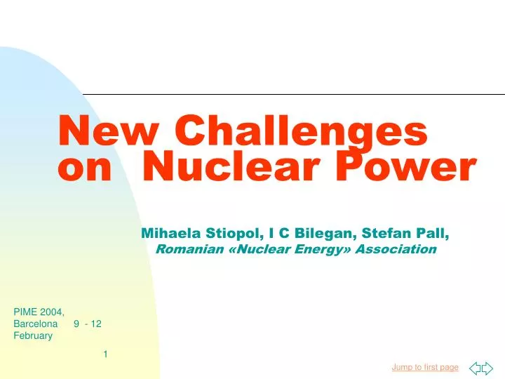PPT - New Challenges on Nuclear Power PowerPoint Presentation, free ...