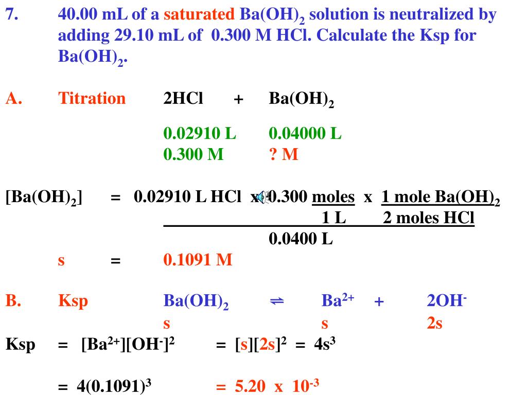 Calculate Molar Solubility From Ksp And Ph Calculate Molar Solubility From Ksp And Ph