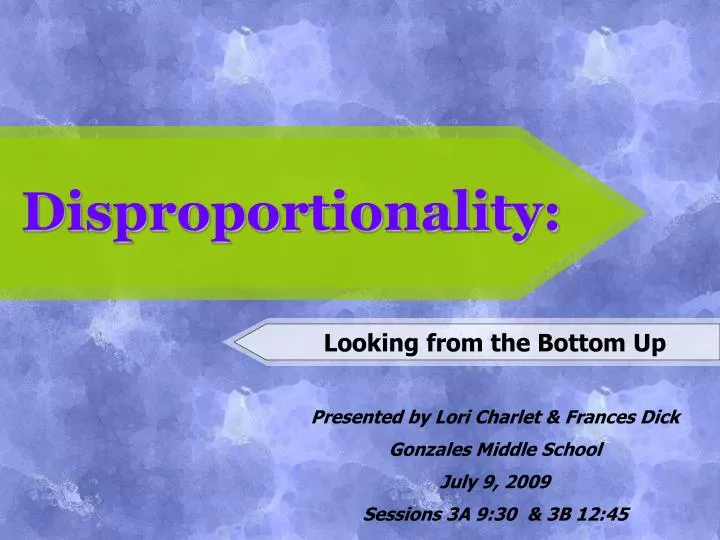 PPT - Disproportionality: PowerPoint Presentation, free download - ID ...