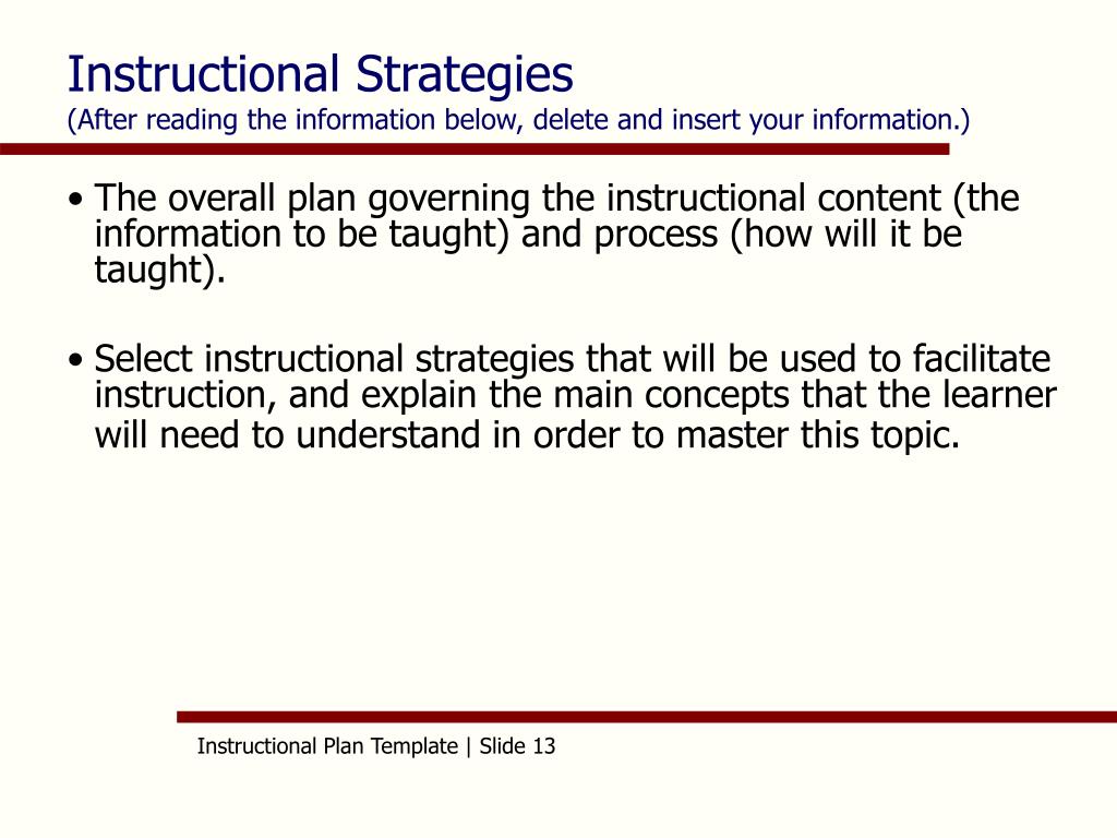 PPT - AET/515 Instructional Plan Template (Chanel Bush) PowerPoint ...
