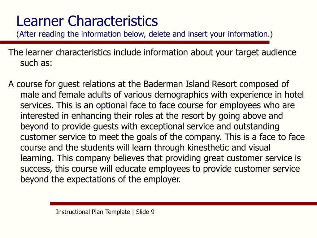 PPT - AET/515 Instructional Plan Template (Chanel Bush) PowerPoint ...