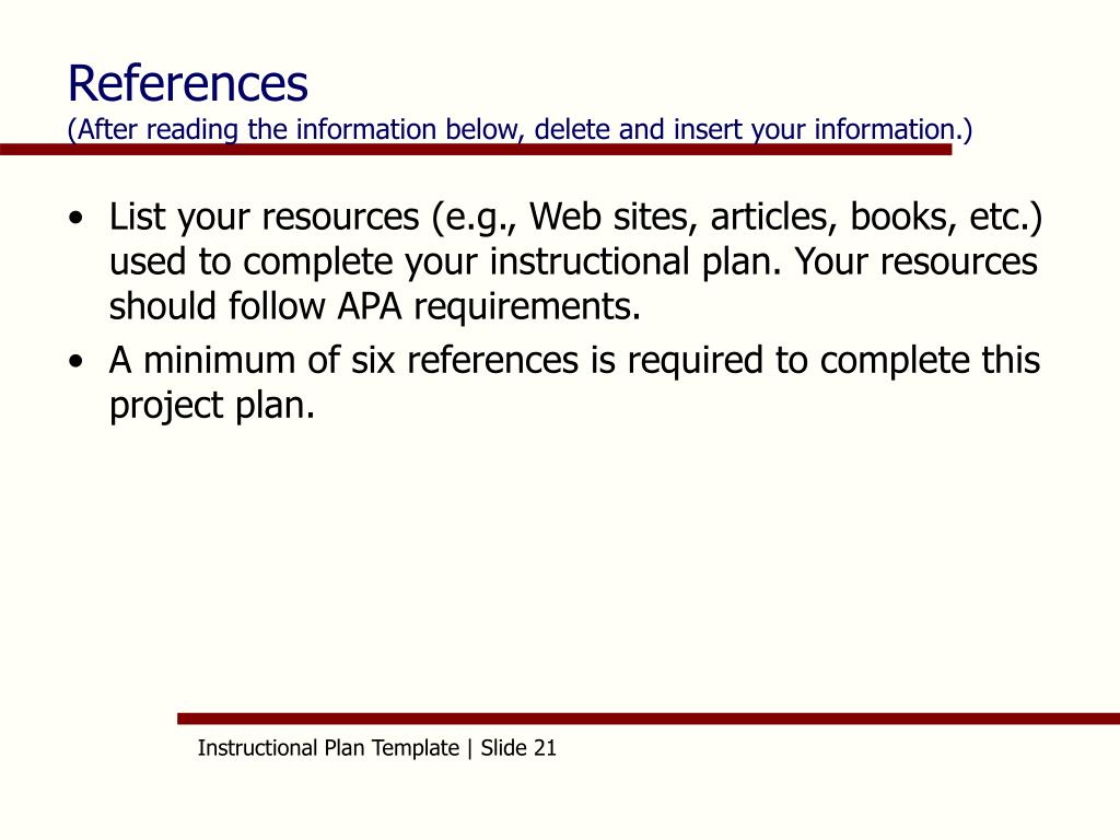 PPT - AET/515 Instructional Plan Template (Chanel Bush) PowerPoint ...