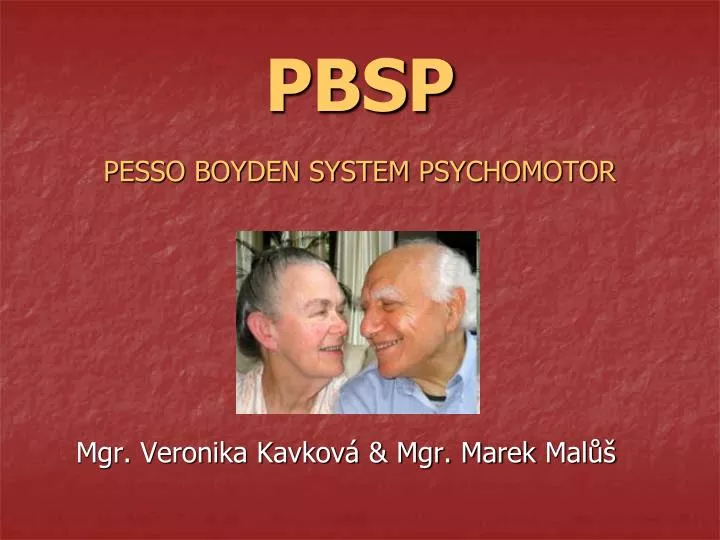 PPT - PBSP PESSO BOYDEN SYSTEM PSYCHOMOTOR PowerPoint Presentation ...