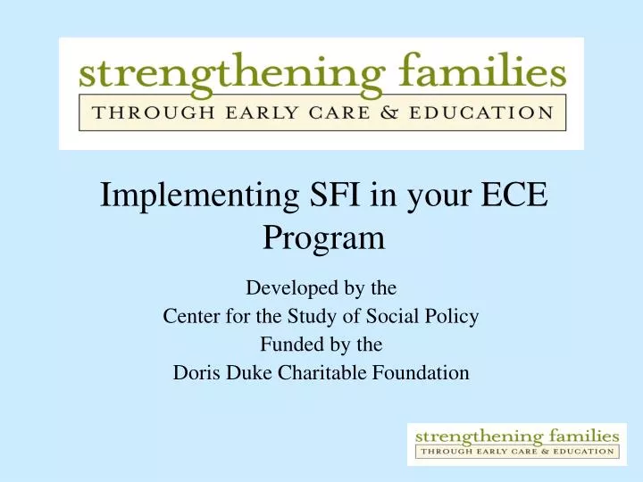 PPT - Implementing SFI in your ECE Program PowerPoint Presentation ...