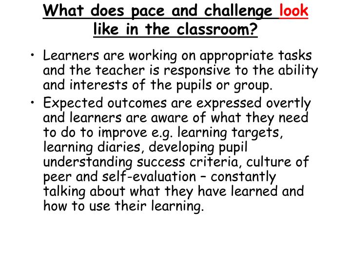 PPT - PACE AND CHALLENGE PowerPoint Presentation - ID:4567509