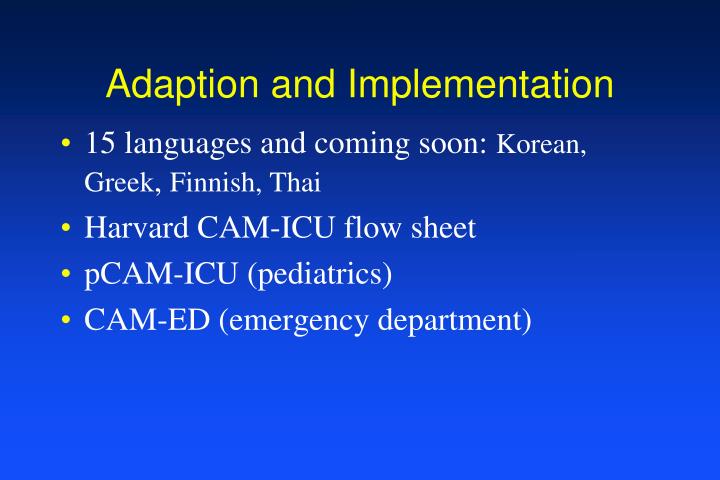 PPT - Confusion Assessment Method for the ICU (CAM-ICU) PowerPoint ...