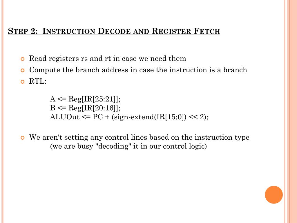 PPT - Chapter 5 The processor: Datapath and Control Multicycle Design ...