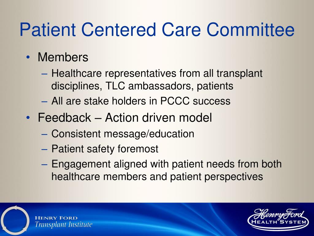 PPT - Transplant Patient-Centered Care The Henry Ford Experience ...