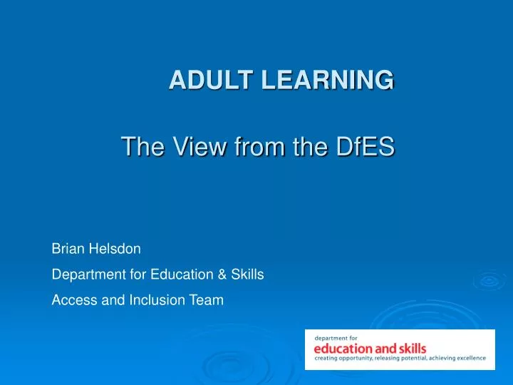 PPT - ADULT LEARNING PowerPoint Presentation, free download - ID:4568252