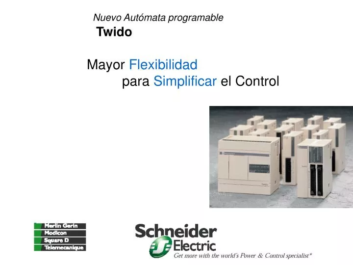PPT - Nuevo Autómata programable Twido PowerPoint Presentation, free download - ID:4569303