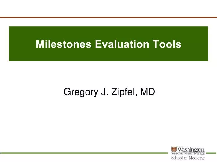 PPT - Milestones Evaluation Tools PowerPoint Presentation, free ...