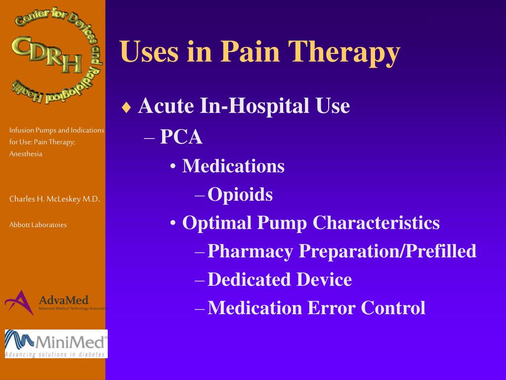 PPT - Infusion Pumps and Indications for Use: Pain Therapy; Anesthesia ...
