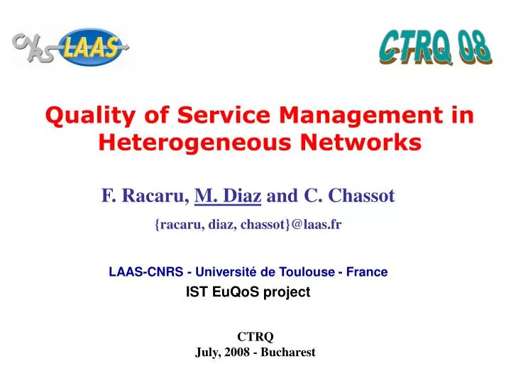 Ppt Quality Of Service Management In Heterogeneous Networks Powerpoint Presentation Id 4569796
