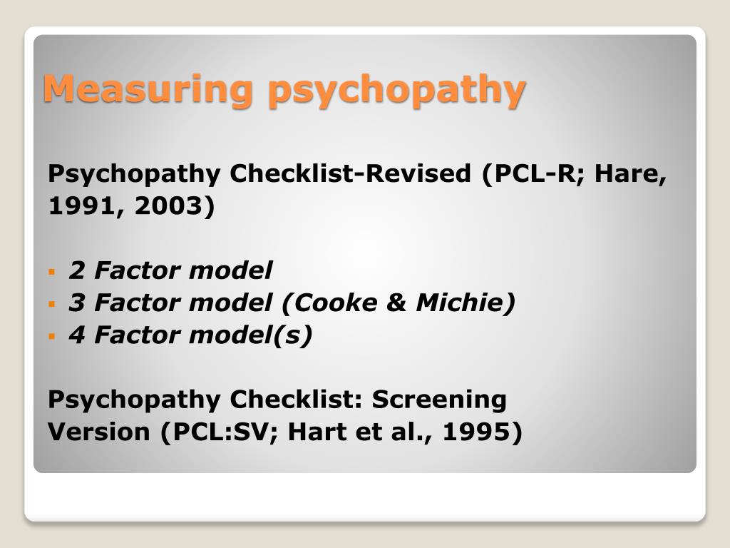 PPT - Investigating psychopathic personality disorder in women ...