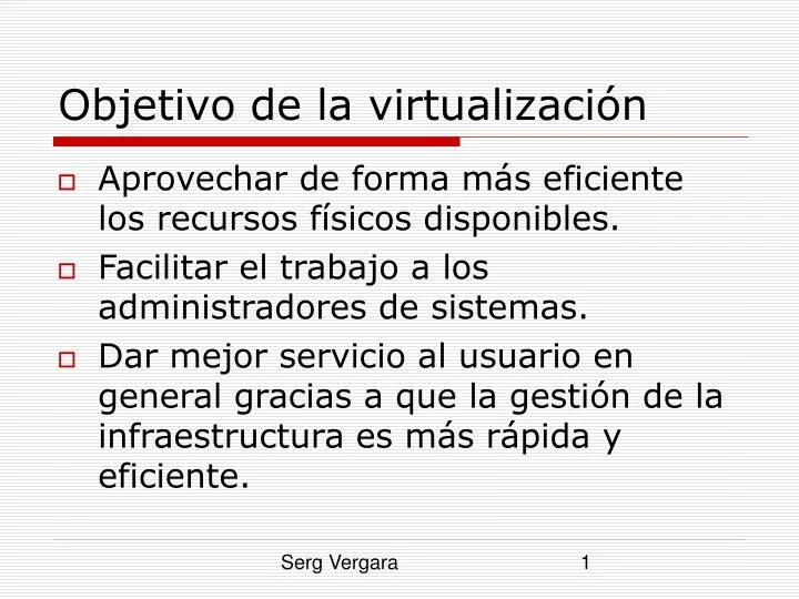 PPT - Objetivo de la virtualización PowerPoint Presentation, free ...