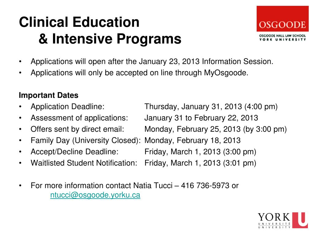 PPT - Clinical Education & Intensive Programs PowerPoint Presentation ...