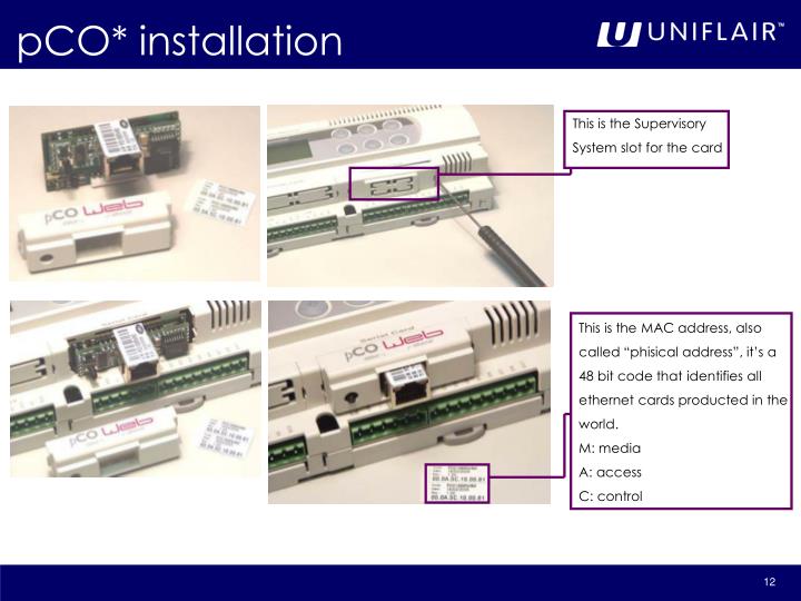 PPT - Uniflair pCOWeb Ethernet interface card PowerPoint Presentation ...