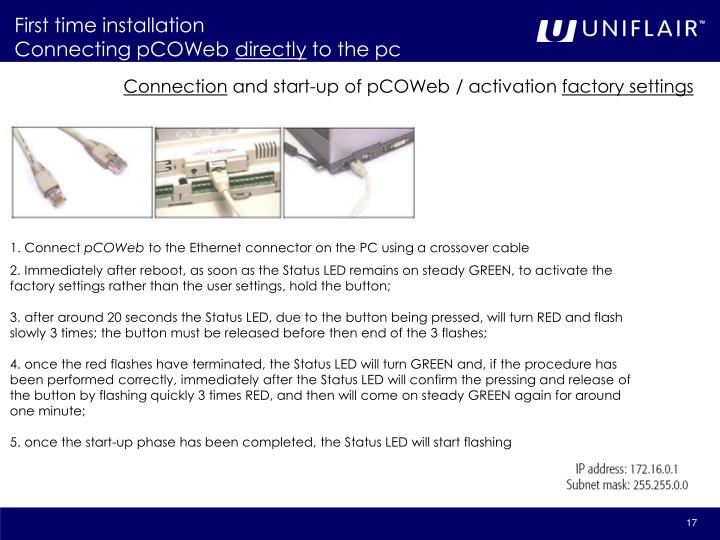 PPT - Uniflair pCOWeb Ethernet interface card PowerPoint Presentation ...