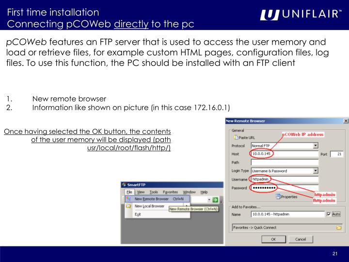 PPT - Uniflair pCOWeb Ethernet interface card PowerPoint Presentation ...
