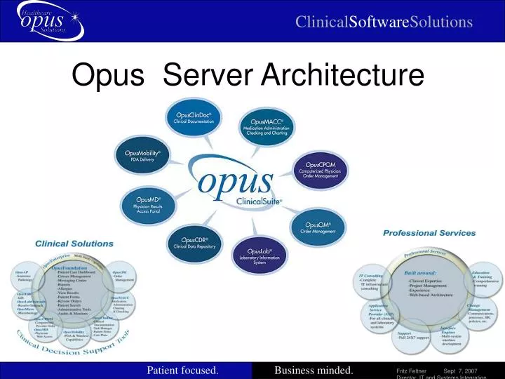 PPT - Opus Server Architecture PowerPoint Presentation, free download ...