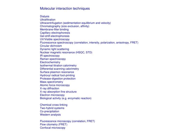 PPT - Molecular Interactions @ BIFI ITC & SPR PowerPoint Presentation ...