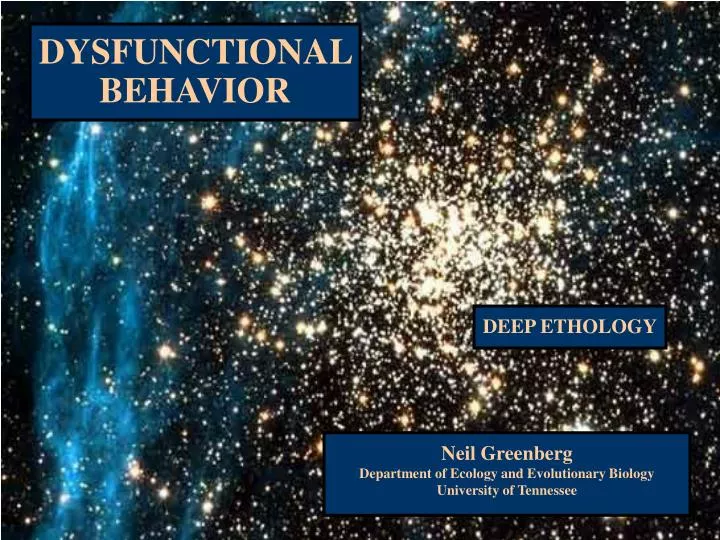 PPT - DYSFUNCTIONAL BEHAVIOR PowerPoint Presentation, free download ...