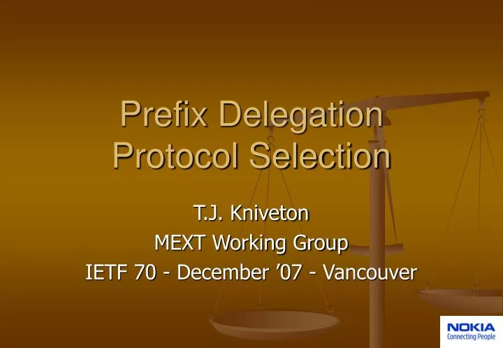 PPT - Prefix Delegation Protocol Selection PowerPoint Presentation ...