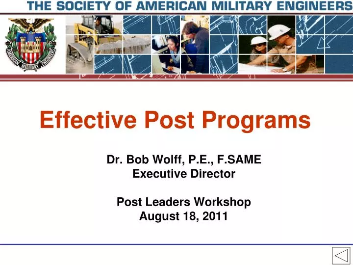 PPT - Effective Post Programs PowerPoint Presentation, free download ...