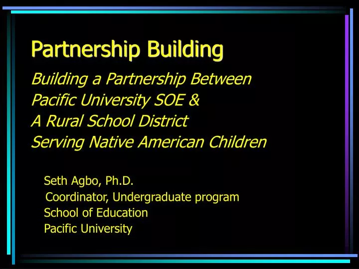 PPT - Partnership Building PowerPoint Presentation, free download - ID ...