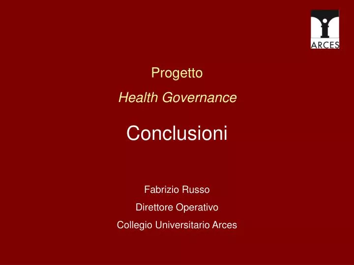 PPT - Conclusioni PowerPoint Presentation, free download - ID:4576127