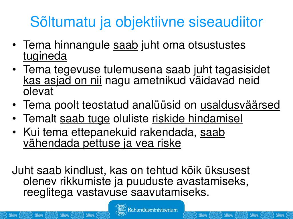 PPT - Mida omavalitsusjuht peab teadma siseauditist Kaur Siruli ...