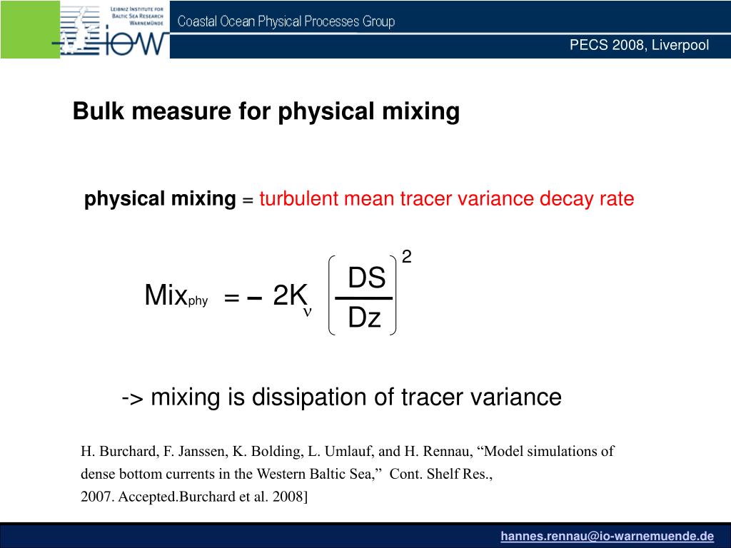 PPT - Hannes Rennau and Hans Burchard Baltic Sea Research Institute ...