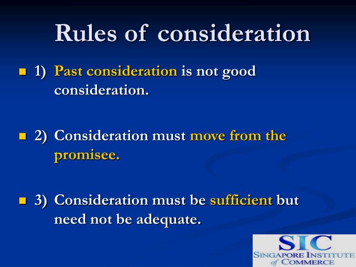 PPT - Law of Contract Consideration PowerPoint Presentation - ID:4578438