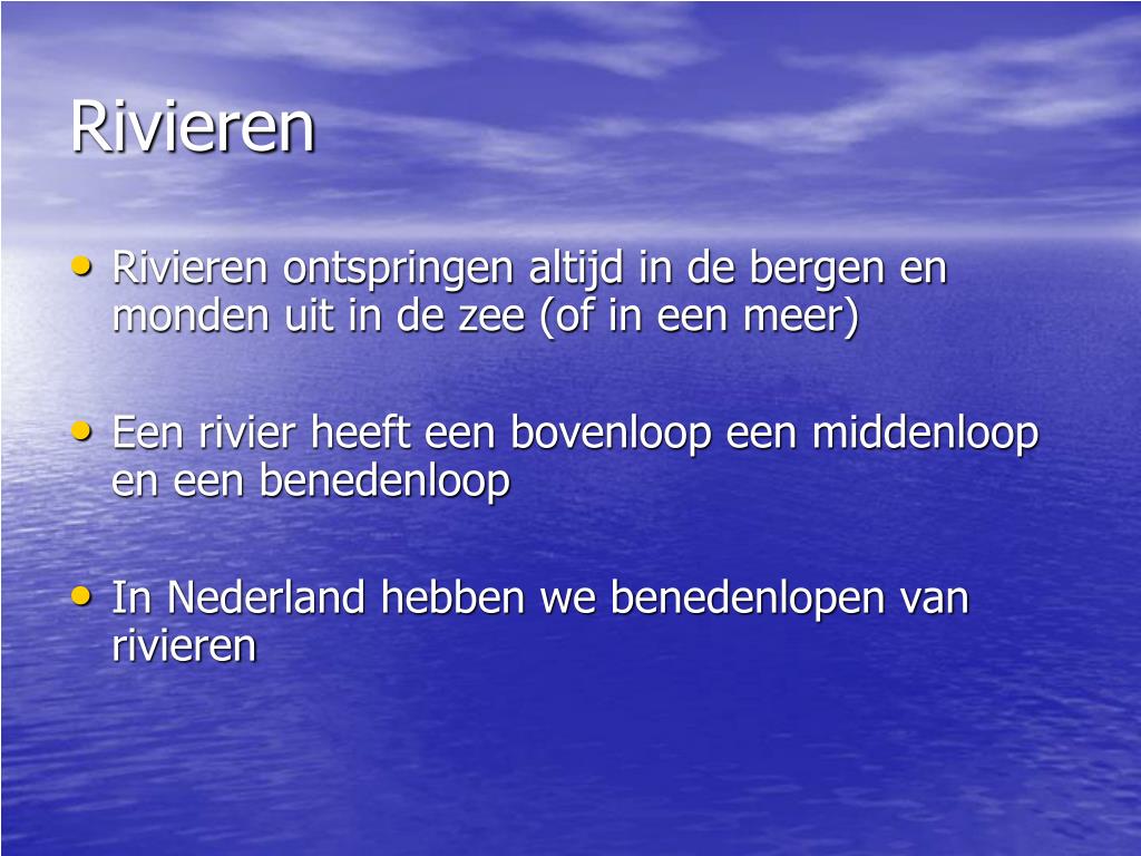PPT - Door welke natuurrampen wordt Nederland bedreigd? PowerPoint ...