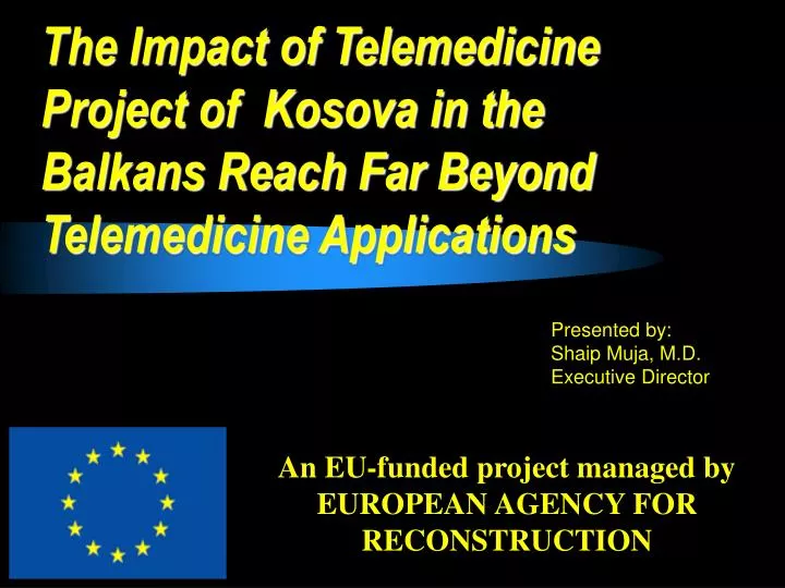 PPT - An EU-funded project managed by EUROPEAN AGENCY FOR ...