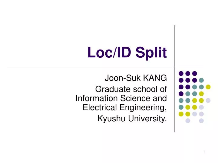 PPT - Loc/ID Split PowerPoint Presentation, free download - ID:4579432
