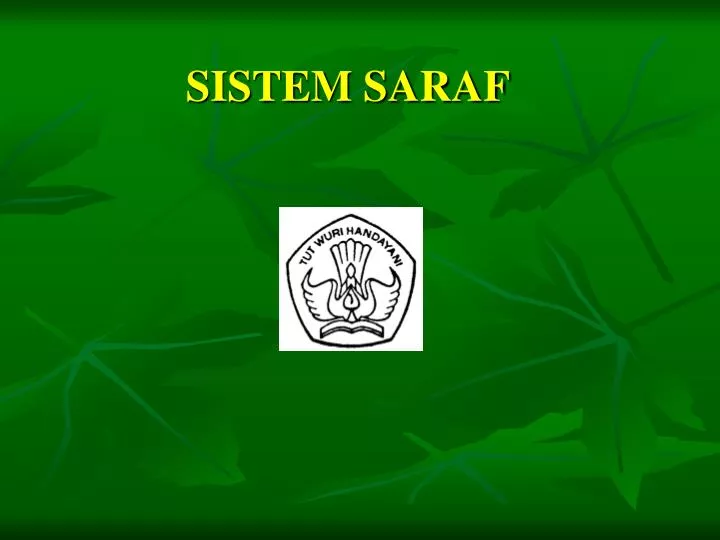 PPT - SISTEM SARAF PowerPoint Presentation, free download - ID:4579815