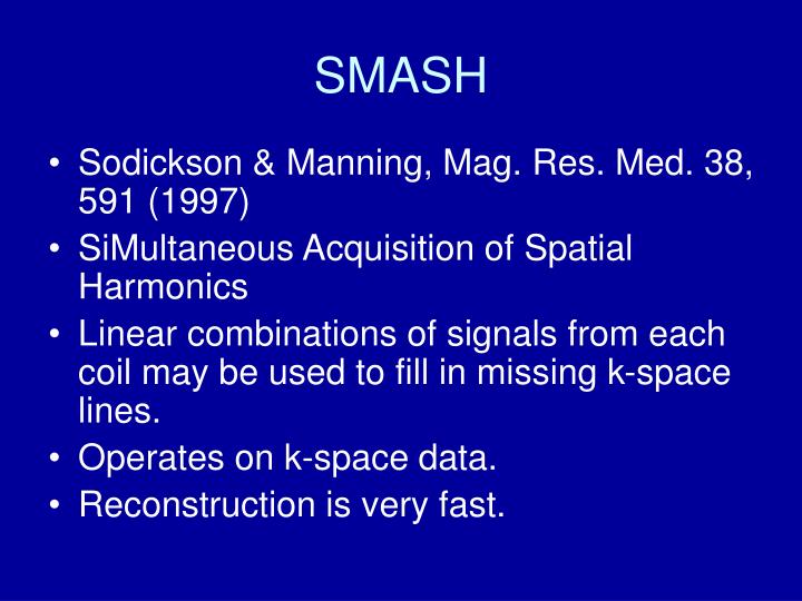 PPT - Parallel Imaging – making SENSE of GRAPPA PowerPoint Presentation ...