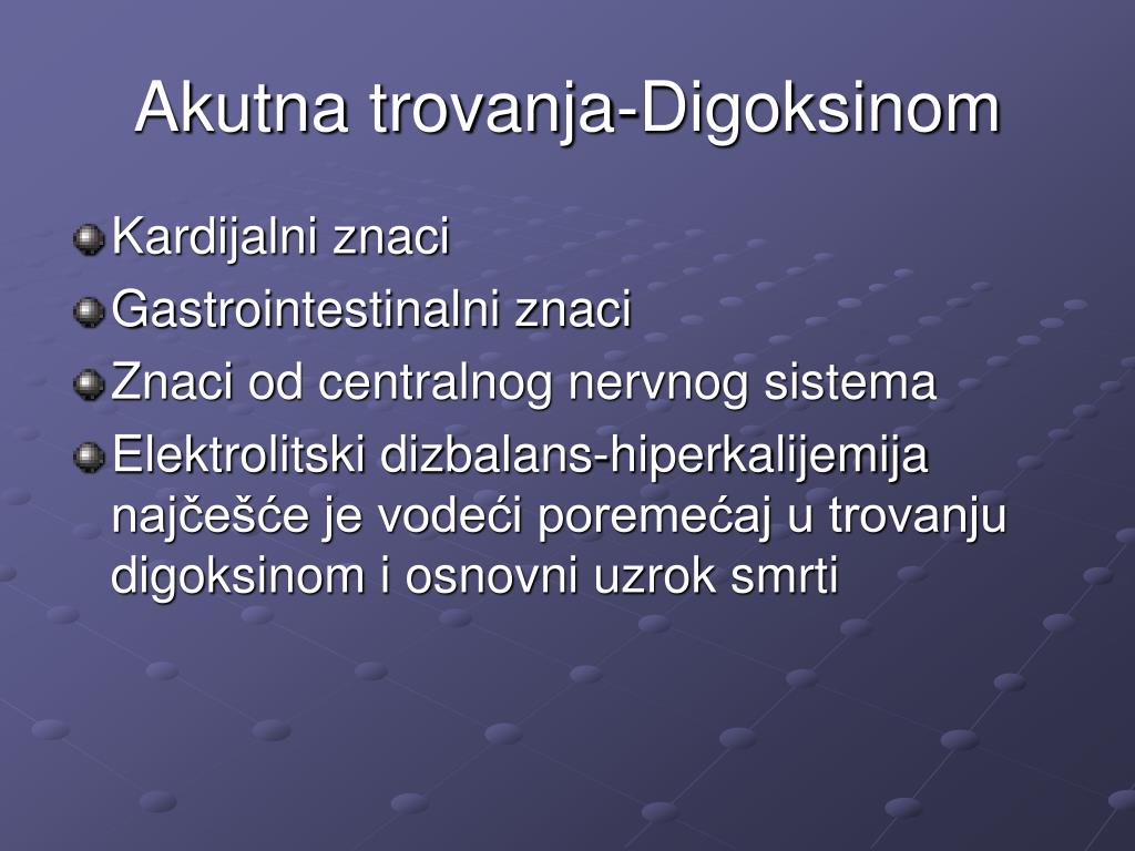 PPT - Trovanja lekovima u terapiji bolesti KVS PowerPoint Presentation ...