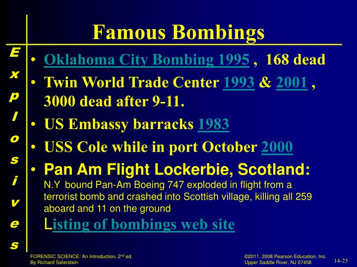 PPT - FORENSIC INVESTIGATION OF EXPLOSIONS PowerPoint Presentation - ID ...