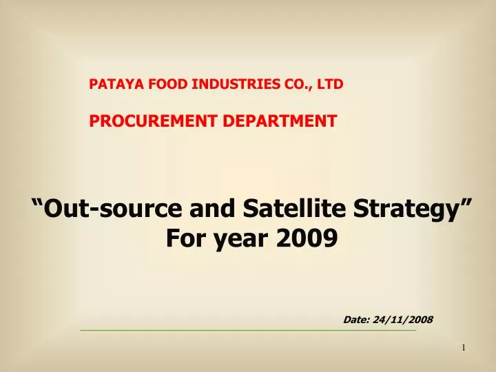 PPT - PATAYA FOOD INDUSTRIES CO., LTD PowerPoint Presentation, free ...