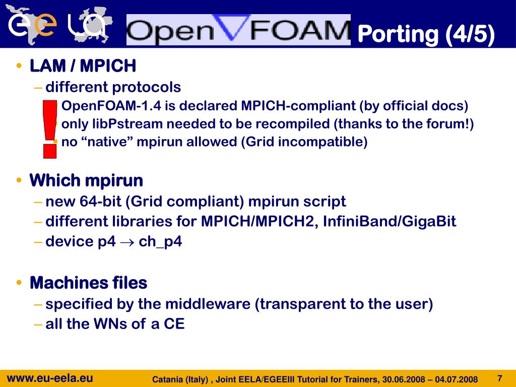 Ppt Porting Mpi Applications Use Cases Openfoam Fluent Powerpoint Presentation Id4585565