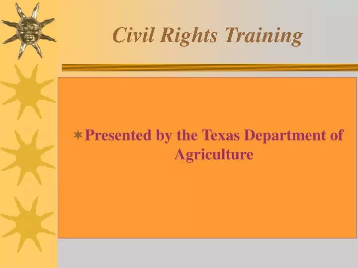 PPT - Civil Rights Training PowerPoint Presentation, free download - ID ...